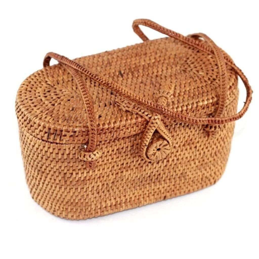 Handmade Round Ata Bali High Quality Rattan Mango Bag, Order Now ...