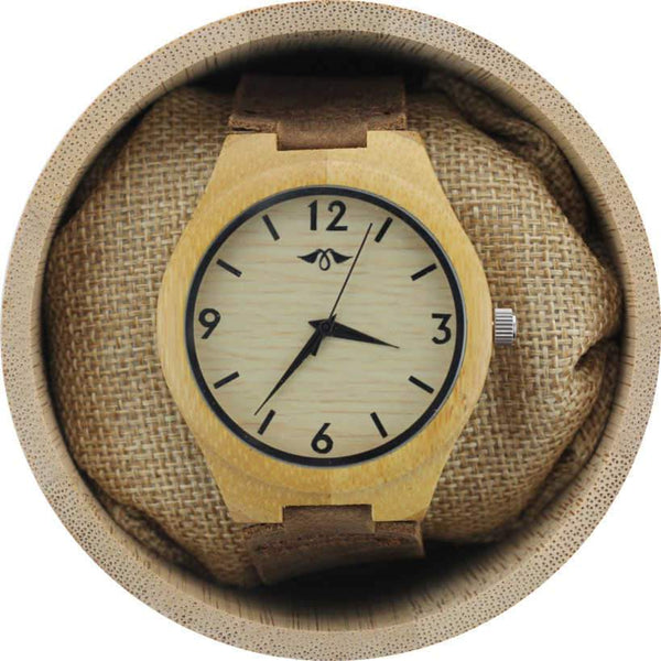 Buy Bamboo Men's Watch with Bamboo Dial and Leather Strap. Order Now ...