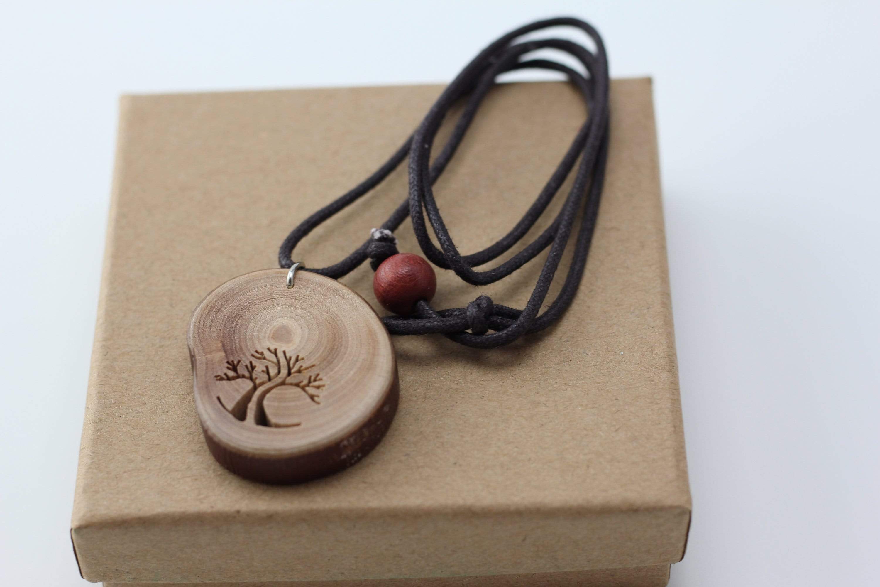 Unique wood pendant from branches,Engrave necklace,Wood necklace,Wood ...